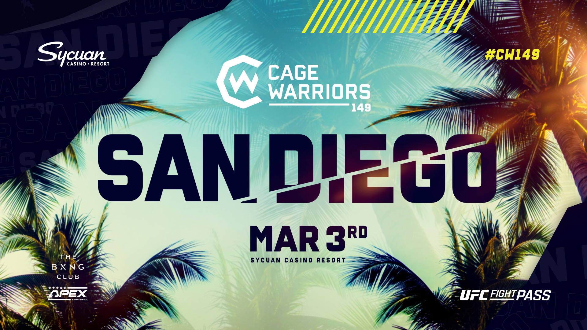 CW 149: Fight Order and Broadcast Details - Cage Warriors